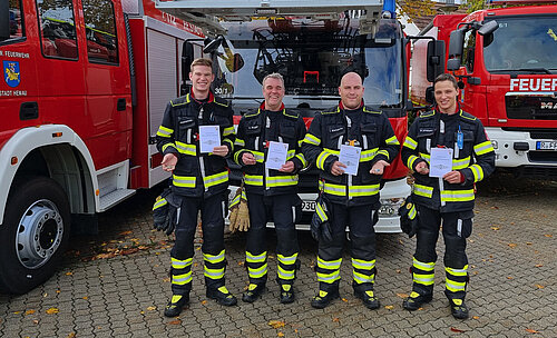 Leistungsprüfung Atemschutz erfolgreich bestanden